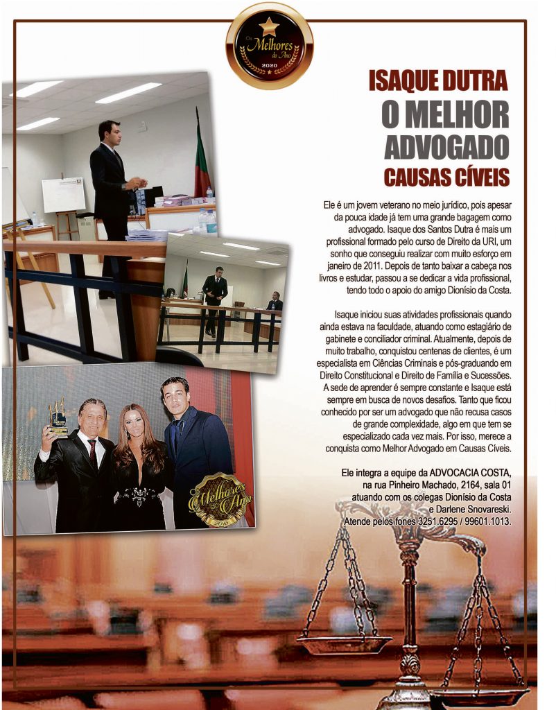 Isaque Dutra: O melhor advogado de causas cíveis - NP Expresso