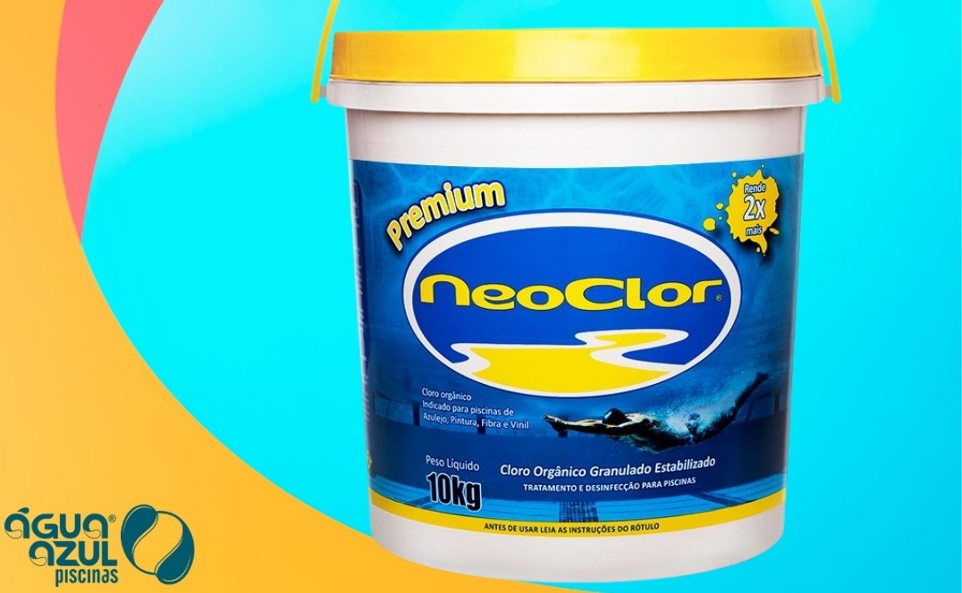 Superpromoção de cloro Premium na Água Azul Piscina - NP Expresso