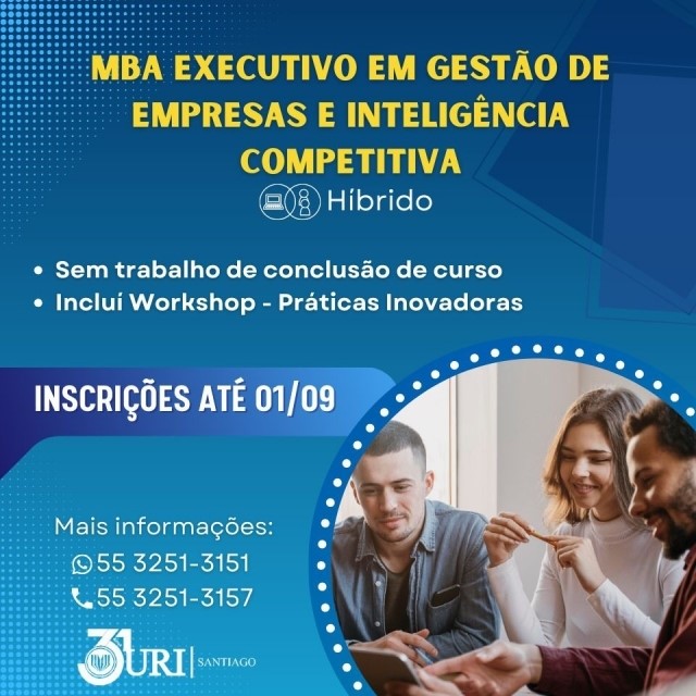 MBA Executivo na URI. Aproveite! - NP Expresso